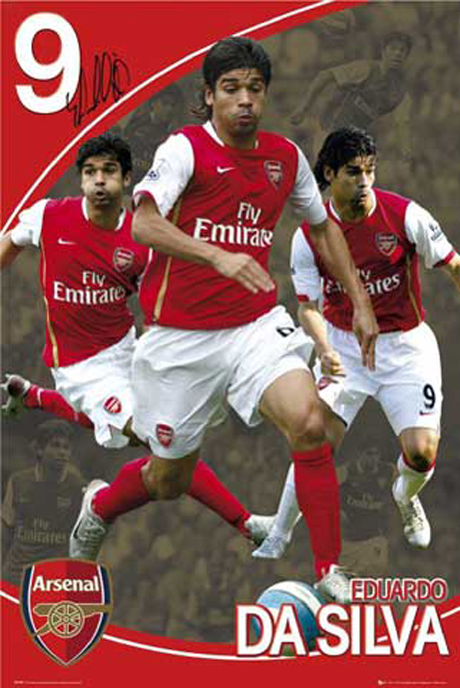 Fußball - Poster - Arsenal, Eduardo da Silva, 12,59
