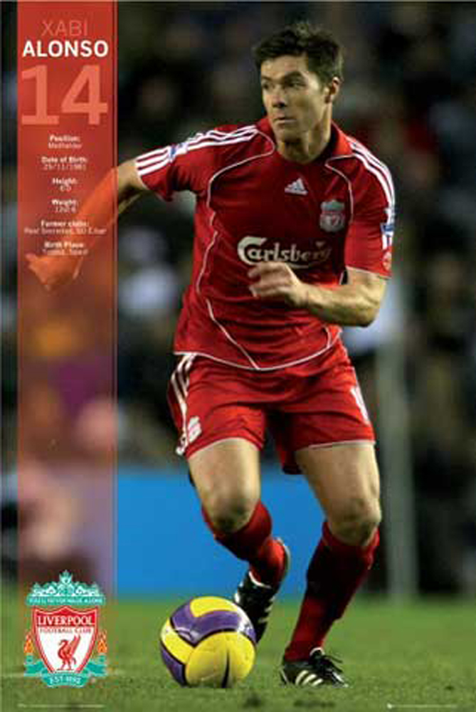 Fußball - Poster - Liverpool Xabi Alonso, 9,59
