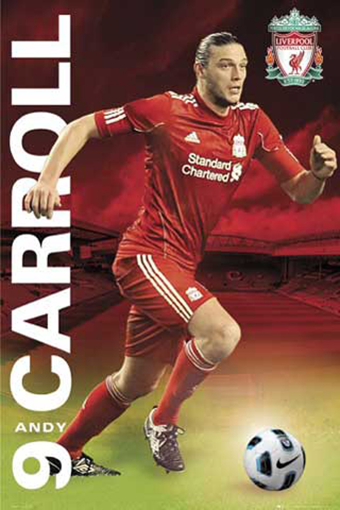 Fußball - Poster - Liverpool - Andy Carrol, 9,59