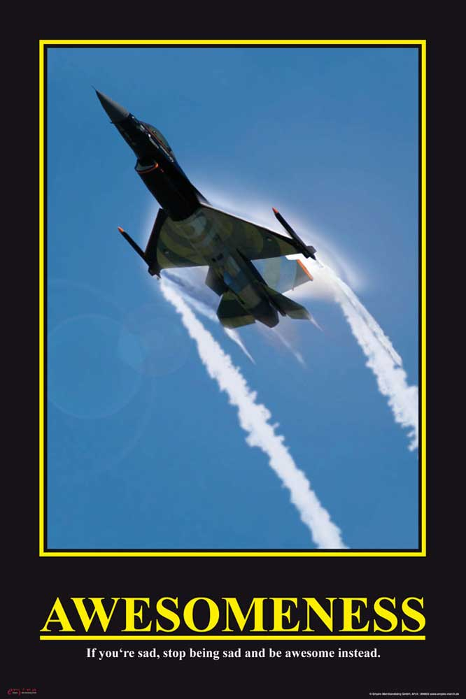 Motivational - Poster - Awesomeness Jet, 10,99