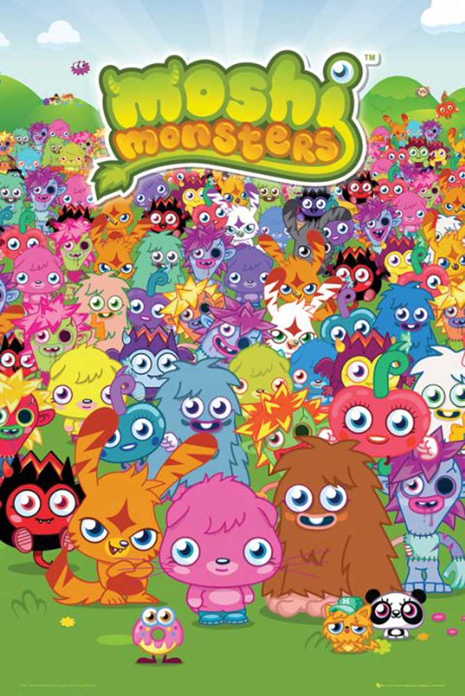 Moshi Monsters - Poster - Moshi Portrait + Zusatzartikel, 16,98