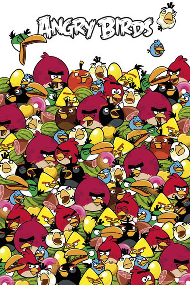 Angry Birds - Poster - Pile Up + Zusatzartikel, 11,99