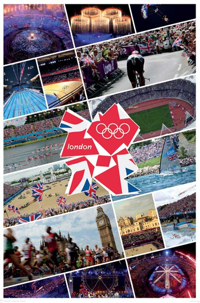 London 2012 - Poster - Olympics - Collage + Zusatzartikel, 14,58
