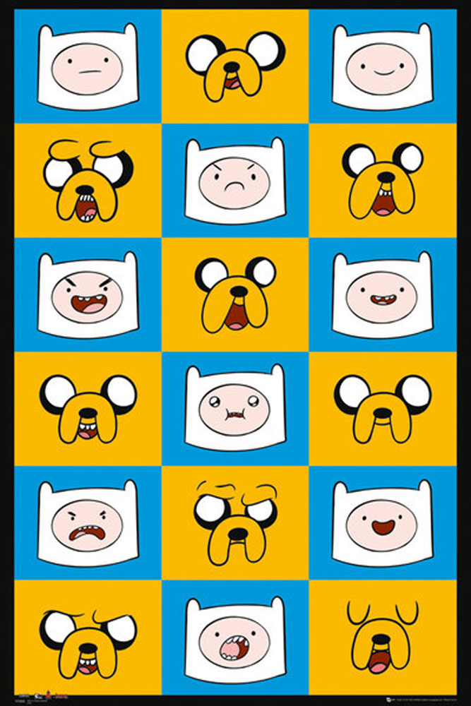 Adventure Time - Poster - Expressions + Zusatzartikel, 11,99