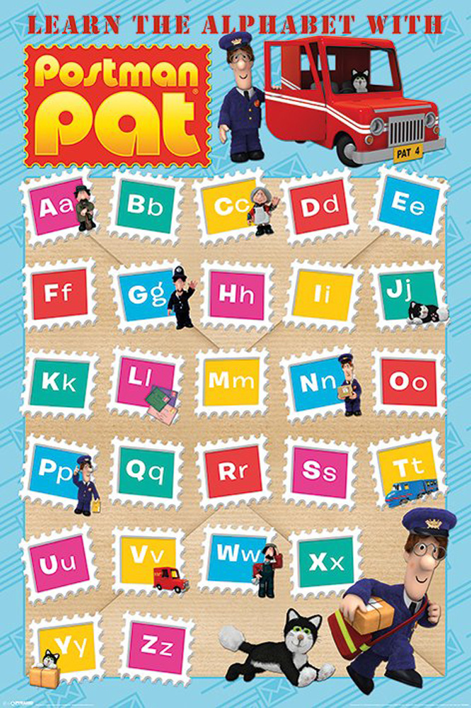 Postman Pat - Poster - Learn The Alphabet, 14,58