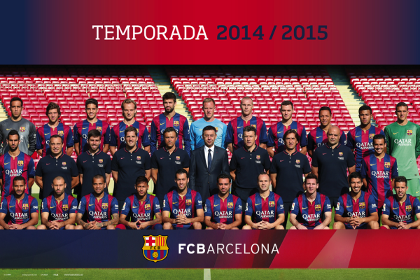 FC Barcelona - Poster - Plantilla 2014/2015 + Zusatzartikel, 6,49