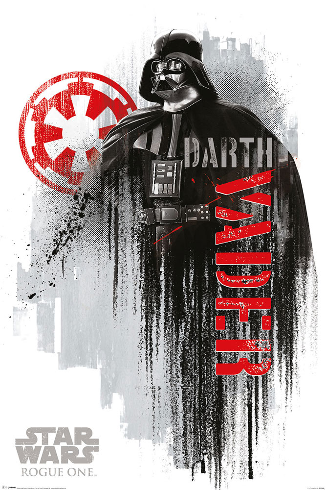 Star Wars - Poster - Rogue One - Darth Vader Grunge + Zusatzartikel, 7,99