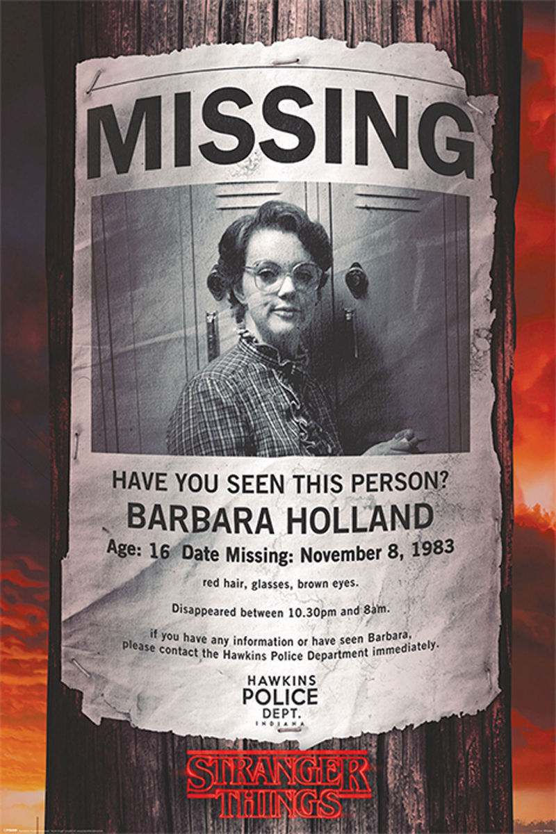 Stranger Things - Poster - Missing Barb, 14,58