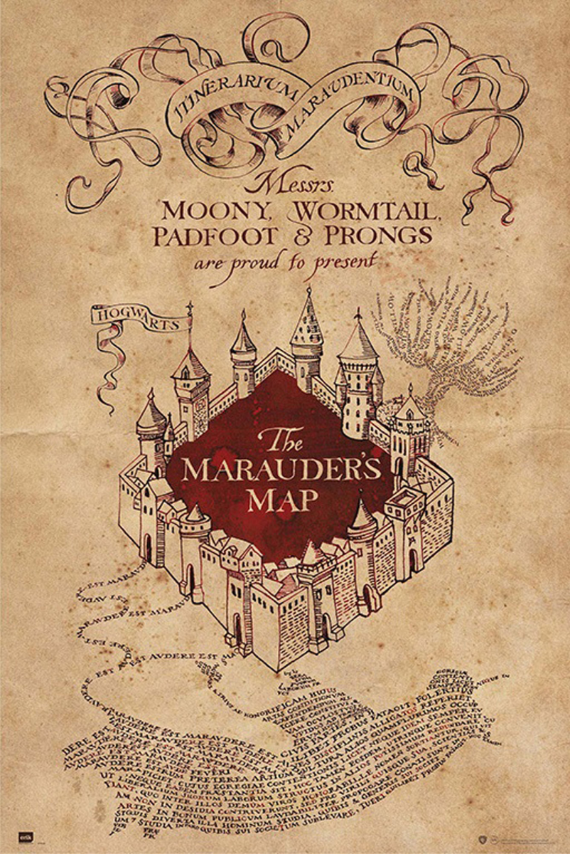 Harry Potter - Poster - Hogwarts - Marauders Map, 16,04