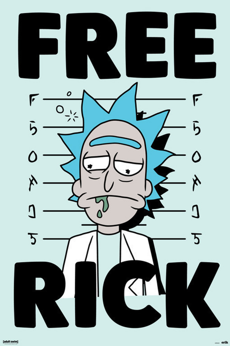 Rick & Morty - Poster - Free Rick, 16,04