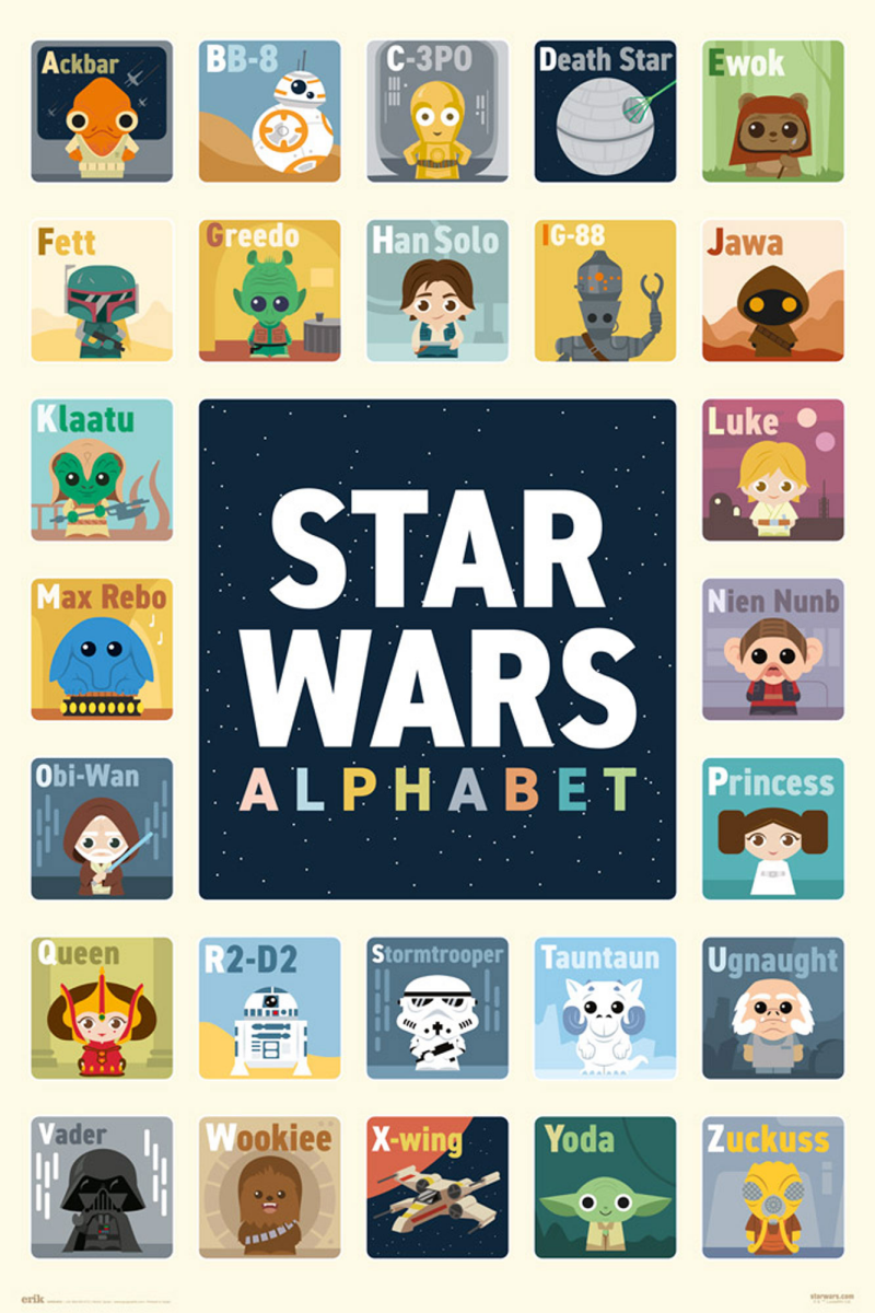 Star Wars - Poster - Alphabet, 7,99