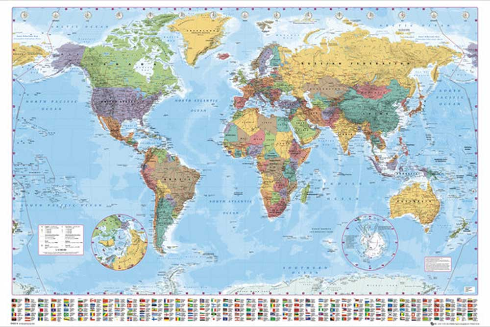 Landkarten - Giant Poster - World Map 2012, 9,99