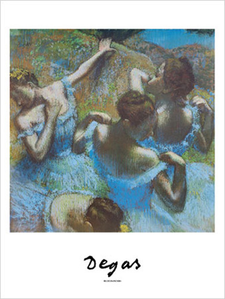 Degas, Edgar - Kunstdruck - Blue Dancers, 79,08