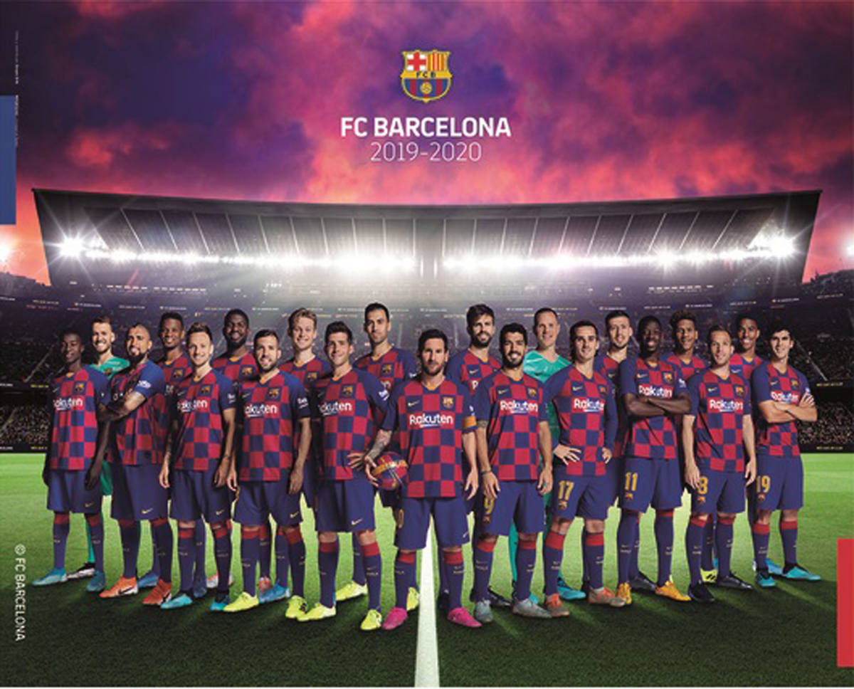 FC Barcelona - Mini-Poster - 2019/2020 Mannschaft, 7,14