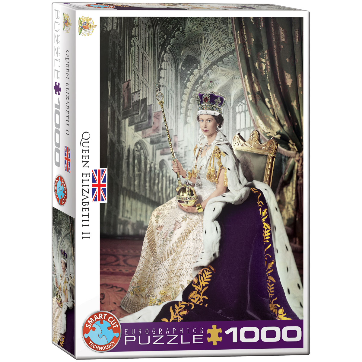 1000 Teile Puzzle - Puzzle - Königin Elisabeth II + Zusatzartikel, 19,98