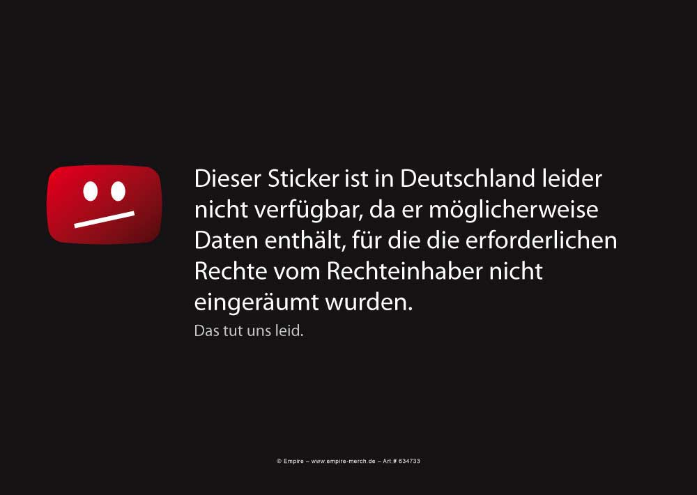 Fun - Sticker - Deutschland - verboten, 6,59