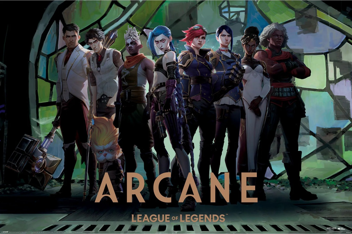 Arcane - Characters In Zaun Arcade - Poster 61x91,5 cm, 9,59