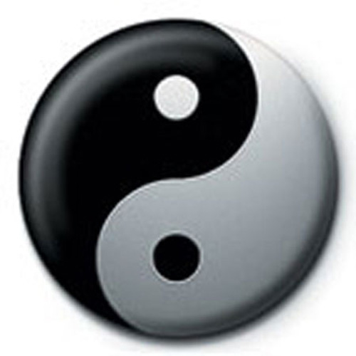 Fun - Button Badge - Yin Yang, 5,49