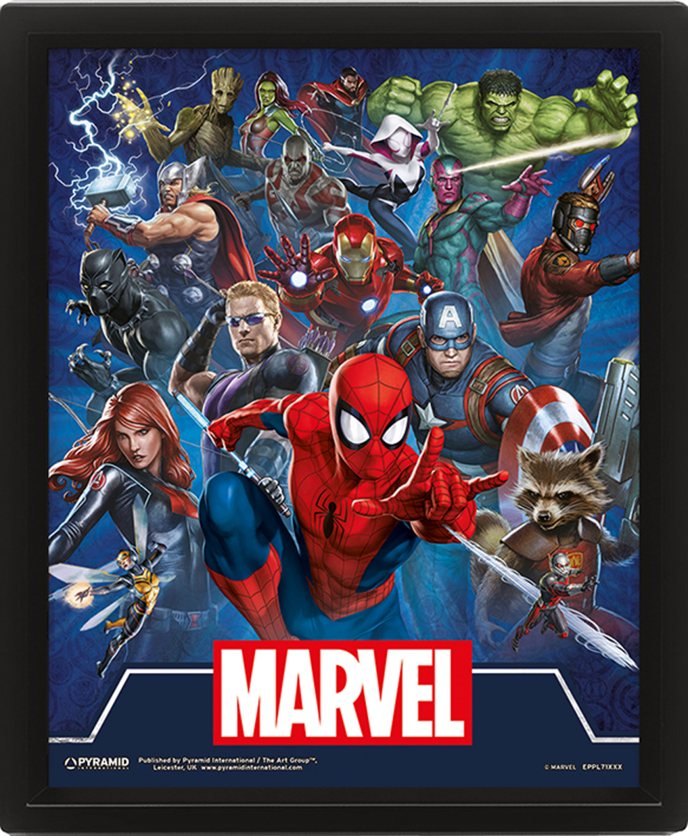Marvel - 3D Poster A4 - Helden, 19,99