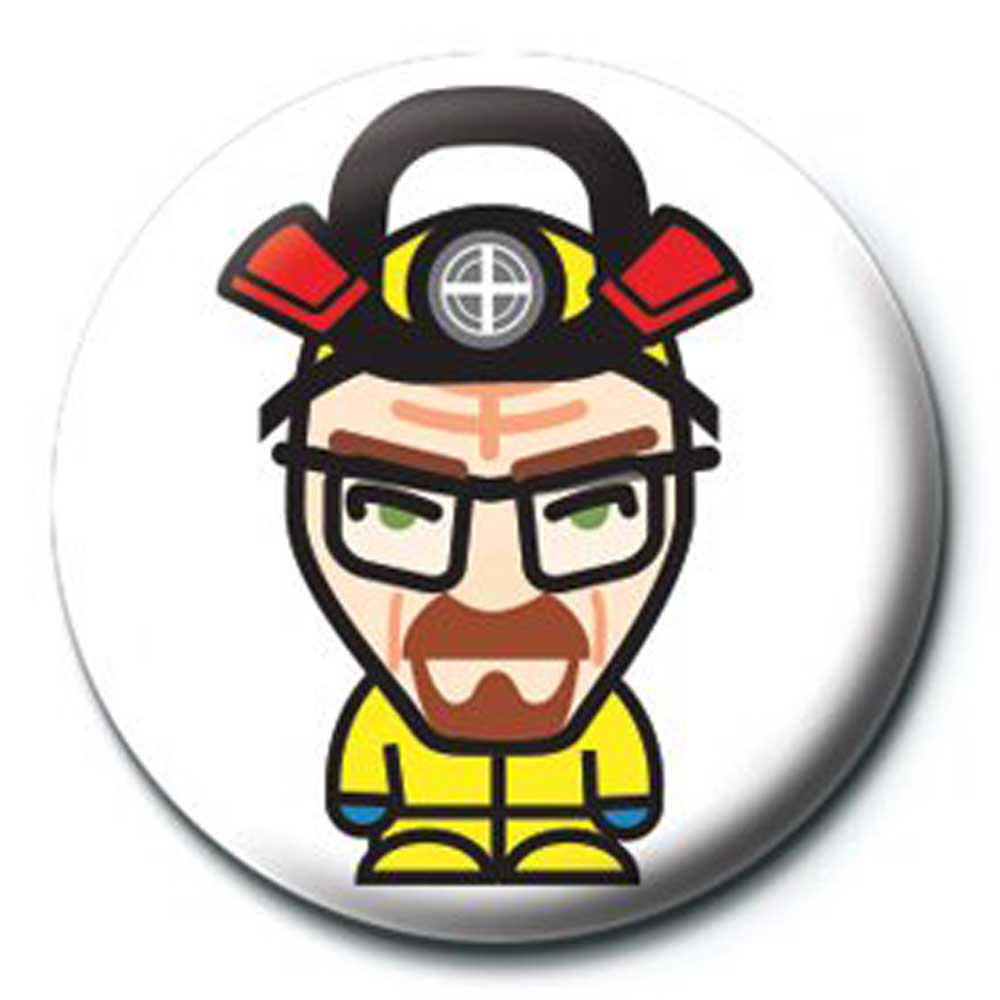 Breaking Bad - Button Badge - Heisenberg Yellow Cartoon, 4,99