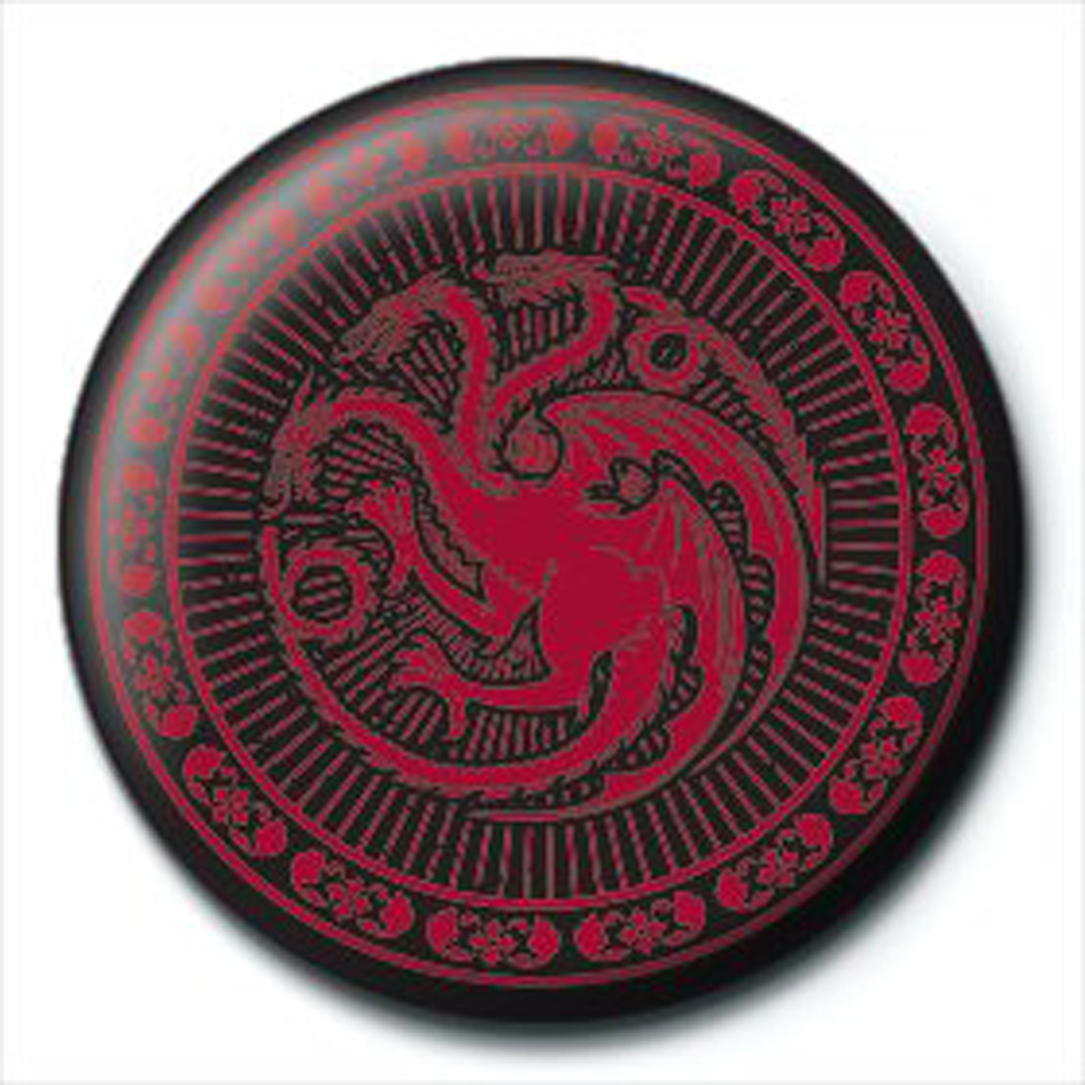 Game of Thrones - Button Badge - Targaryen Sigil, 4,99
