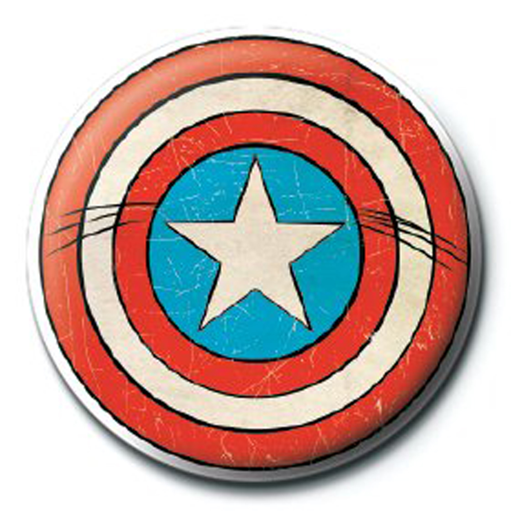 Marvel Retro - Button Badge - Shield, 4,99