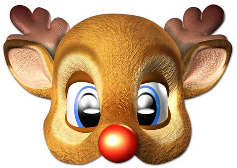Rudolph - Masken - Promi Maske, 11,99