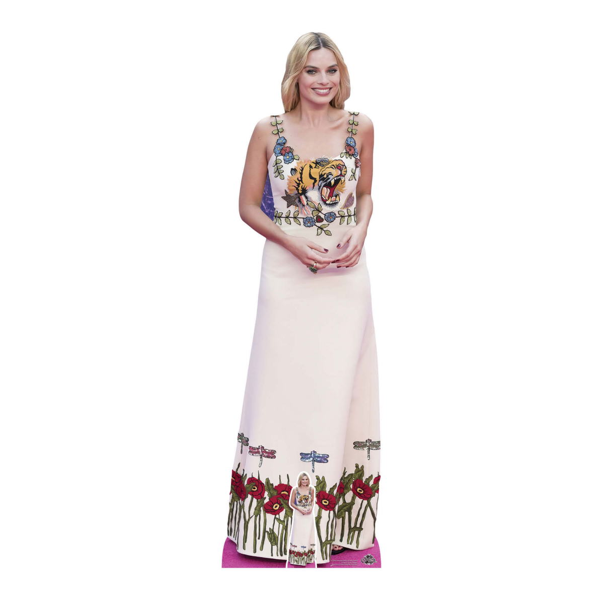 Margot Robbie - Pappaufsteller - White Dress - Pappaufsteller, 39,99